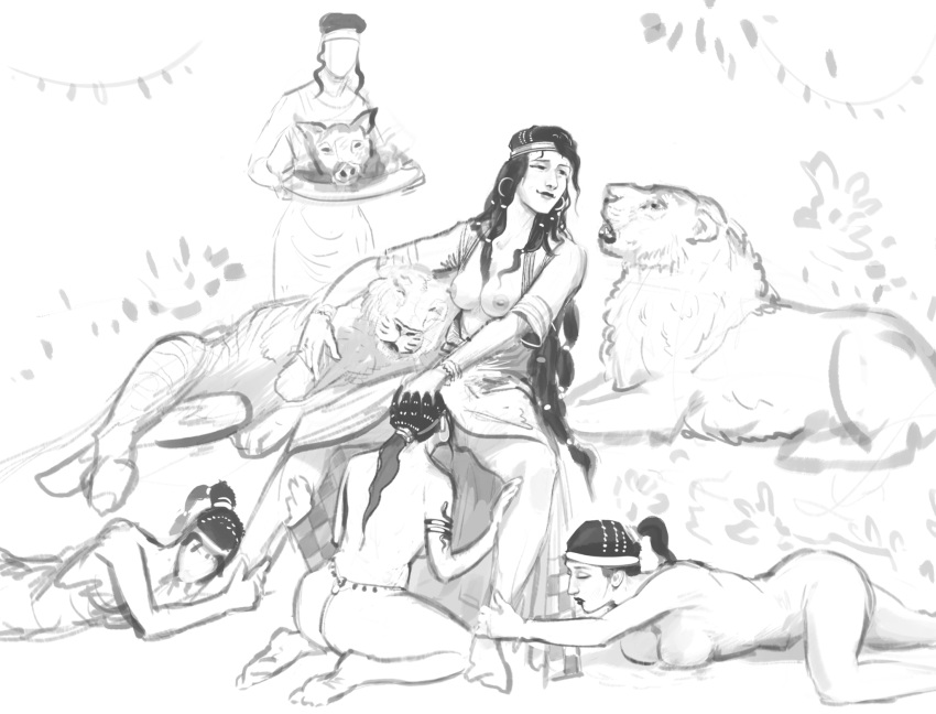 Rule 34 Black Hair Breasts Breasts Out Circe Circe Epic The Musical Circe Mythology