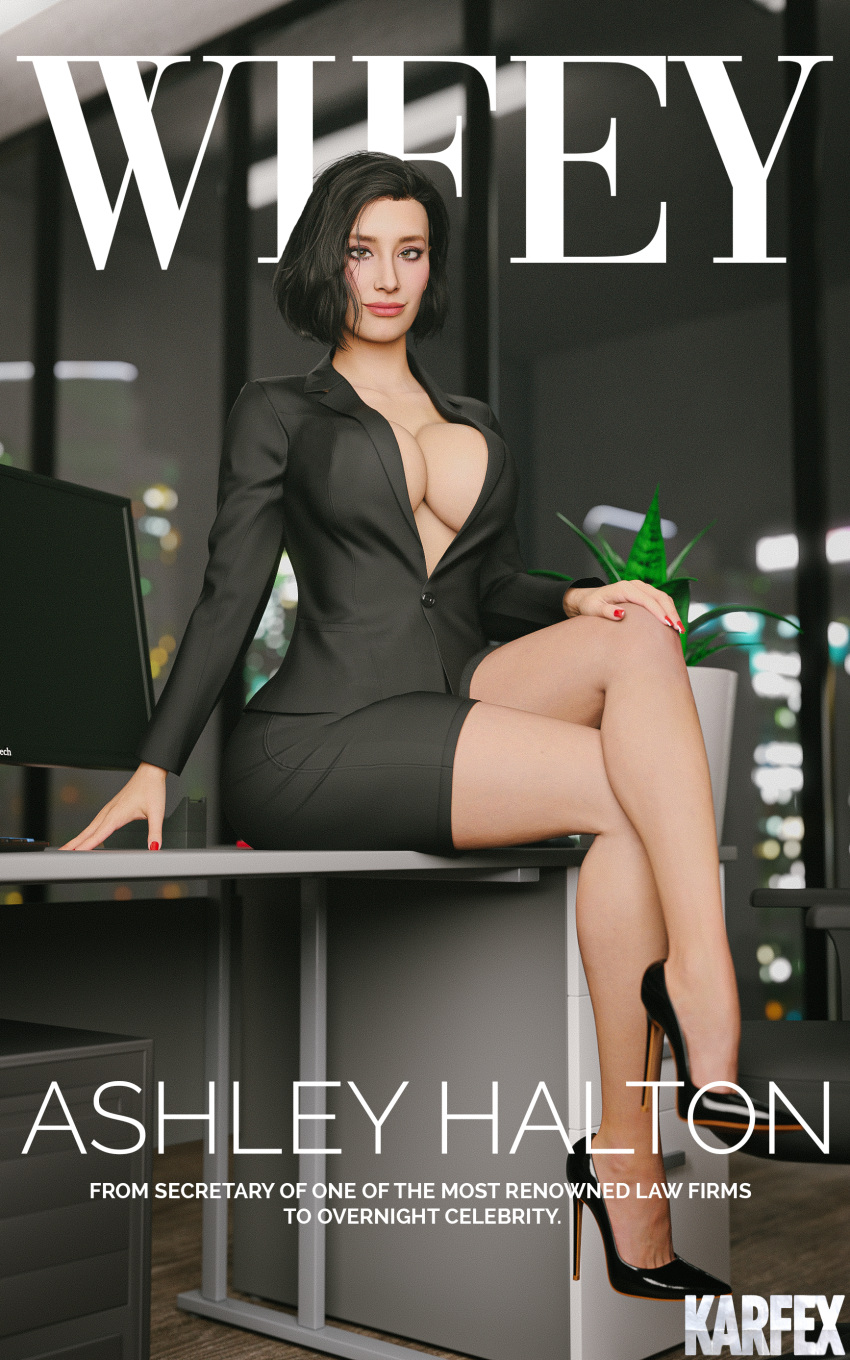 Rule 34 3d Ashley Karfex Cheating Cheating Wife Cleavage Heels High