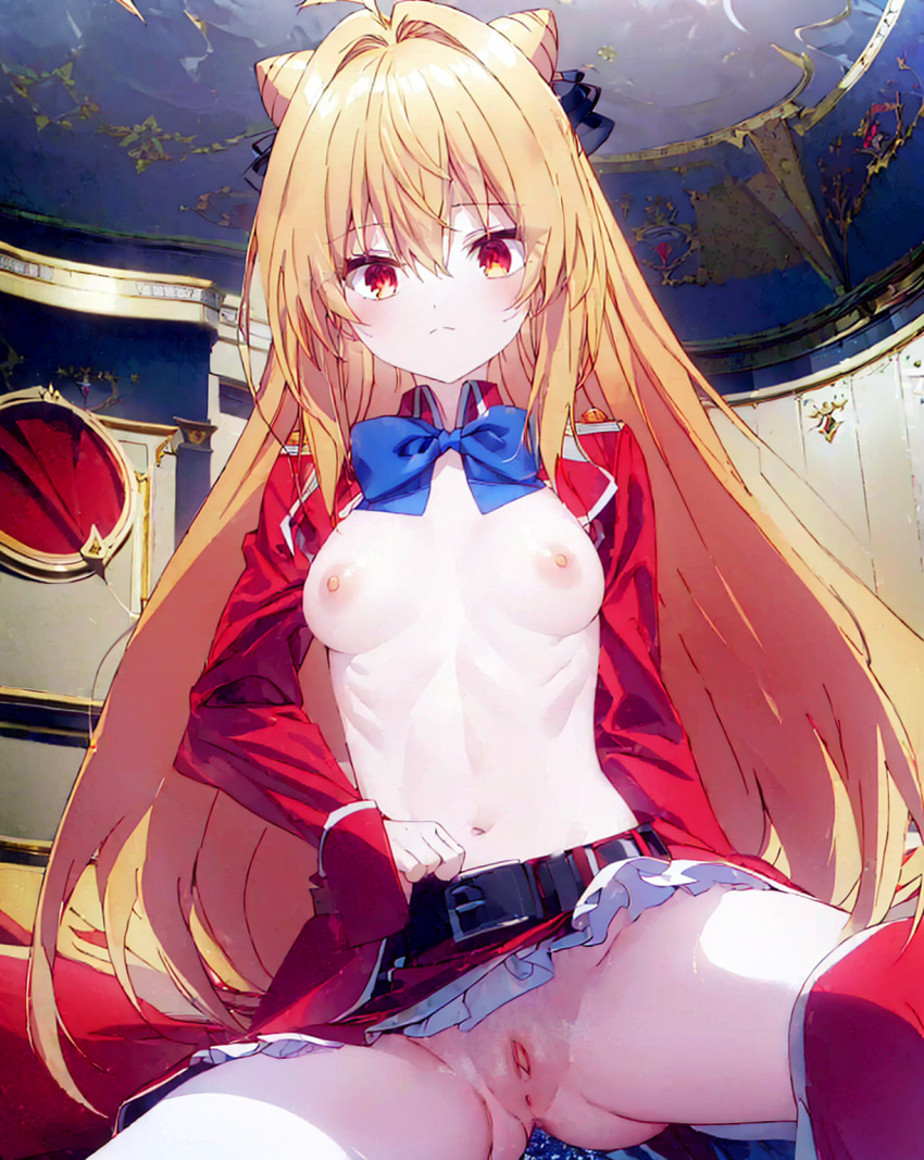 Rule 34 Ai Generated Anus Bangs Belt Blonde Hair Blue Bow Blush Bow