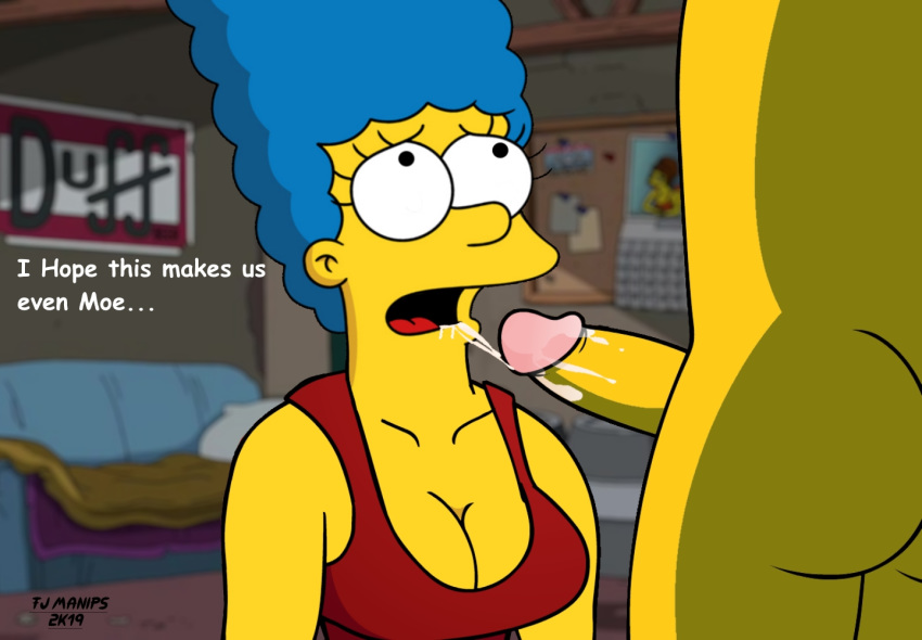 Rule 34 Blowjob Caption Cum In Mouth Cumshot English Text Fjm Marge 4897