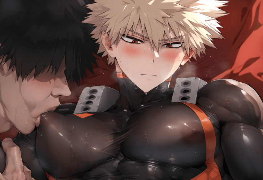 Rule 34 Ai Generated Aru Pixiv1293902 Blonde Hair Blush Captured Hero Gay Hero Outfit Mha