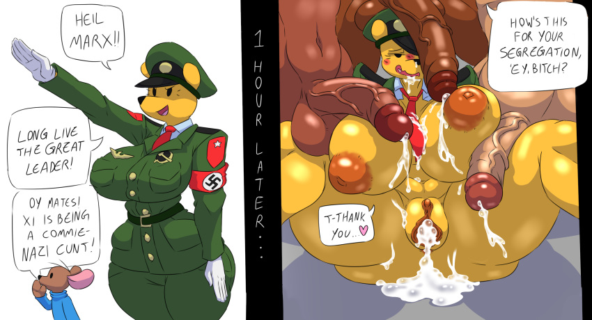 Rule 34 Anthro Blush Bodily Fluids Brown Body Brown Fur Cheese Cake China Clothing Comic