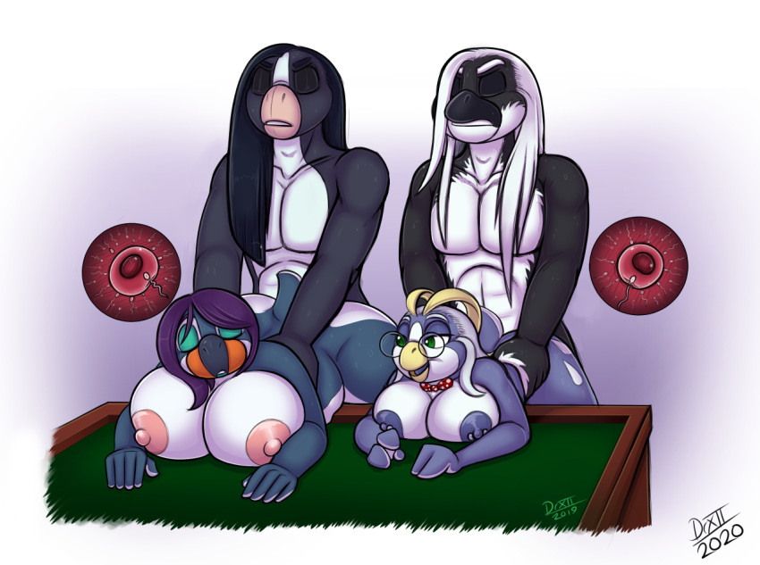 Rule 34 2019 2020 Anthro Avian Beak Big Breasts Bird Breasts Closed Eyes Drxii Escher Drxii