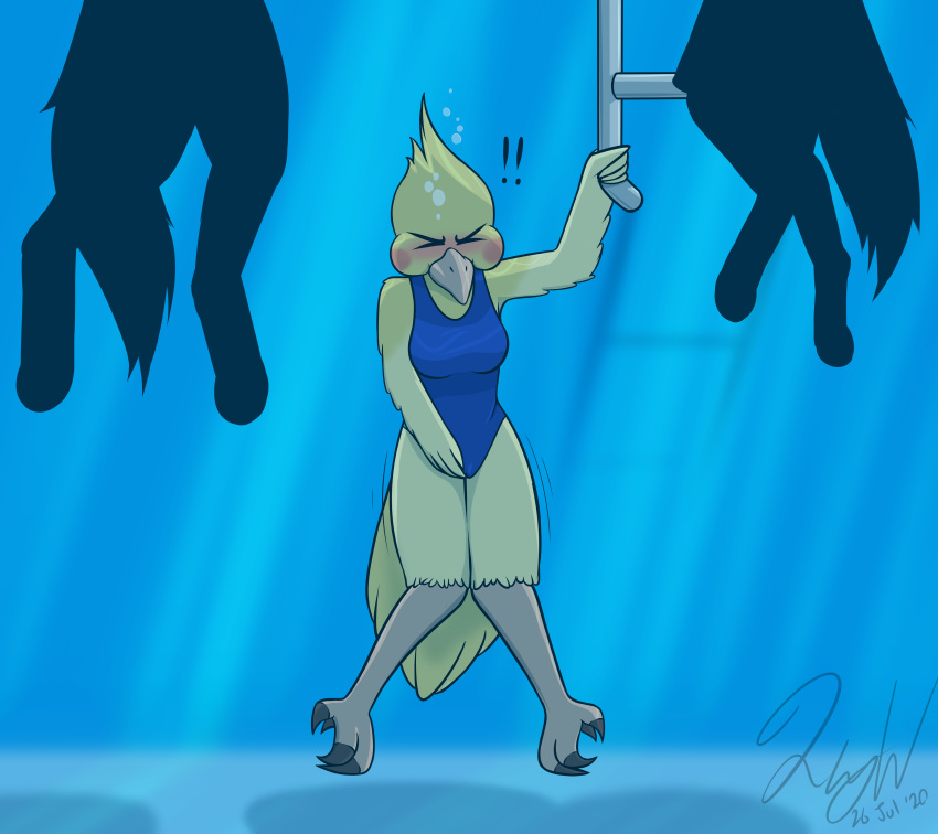 Rule 34 Absurd Res Anthro Asphyxiation Avian Bird Blush Breath Play 9175