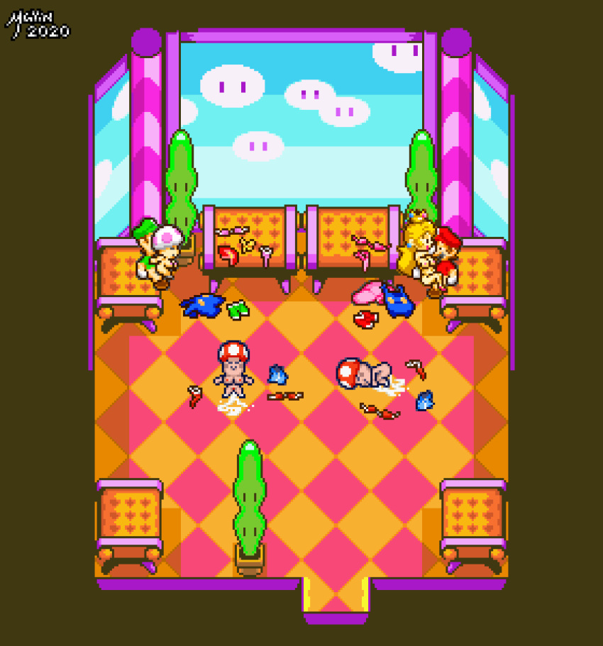 Rule 34 Animated Clothes Cowgirl Position Group Sex Luigi Mario