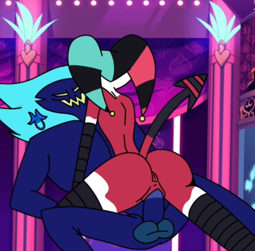 Rule 34 Asmodeus Helluva Boss Blue Body Cowgirl Position Dominant 6381