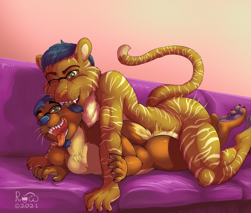 Rule 34 Anal Anal Sex Bite Ear Bite Felid Furniture Lutrine Male Male Male Mammal Mustelid