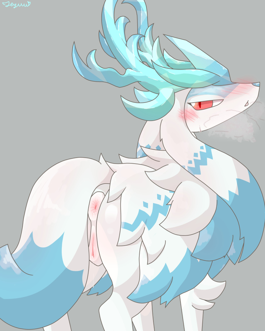 Rule 34 Absurd Res Anus Blue Body Blush Bodily Fluids Deer Female