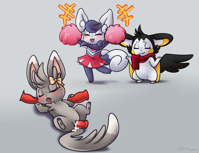 Rule 34 Being Watched Cheering Cheerleader Disembodied Penis Emolga