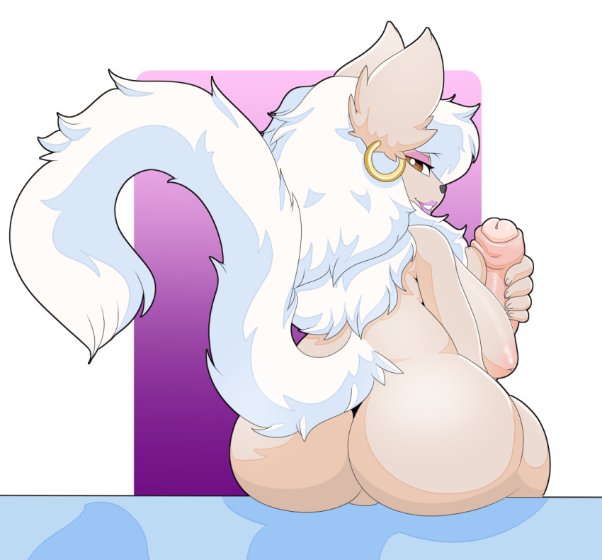 Rule 34 Ansil Anthro Areolae Ass Ass Focus Back View Big Ass Big Breasts Breasts Cinccino