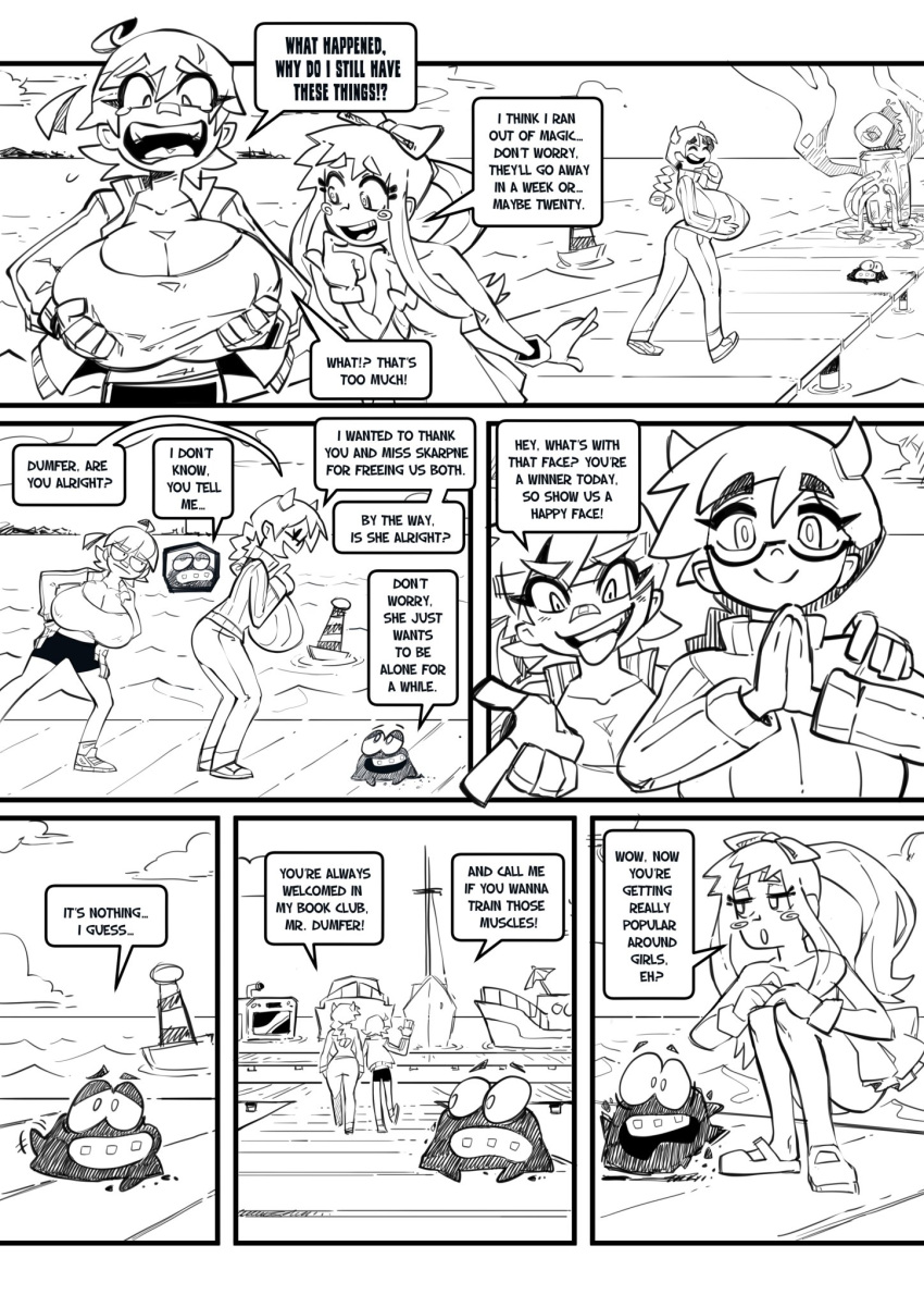 Rule 34 Comic Dialogue English Text Female Gerph Monochrome Sex Skarp
