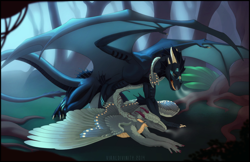 Rule 34 2014 All Fours Dragon Duo Female Forest Male Sex Tagme Tree