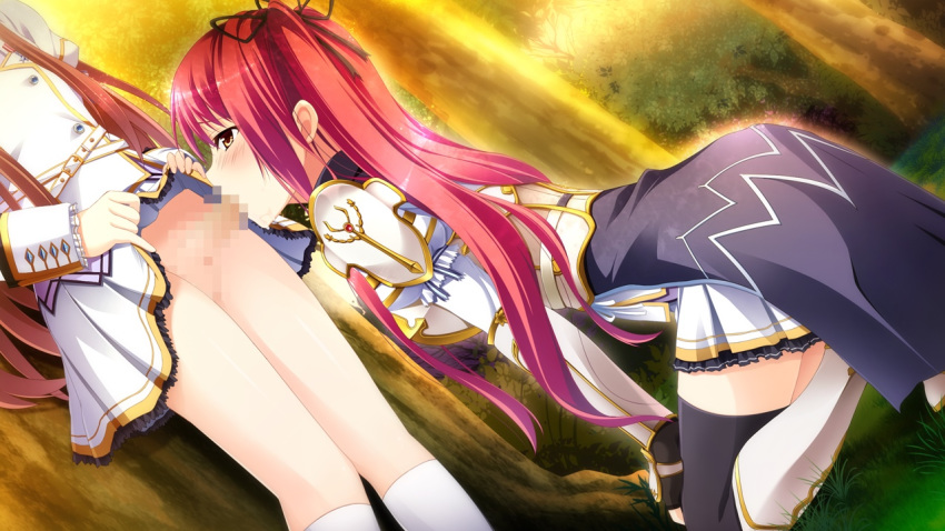 Rule 34 Blush Brown Eyes Censored Fellatio Female Game Cg Hair Ribbon 9626