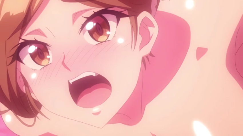 Rule 34 Adams Sweet Agony Anime Big Breasts Bra Braid Brown Eyes Brown Hair Button Down Shirt