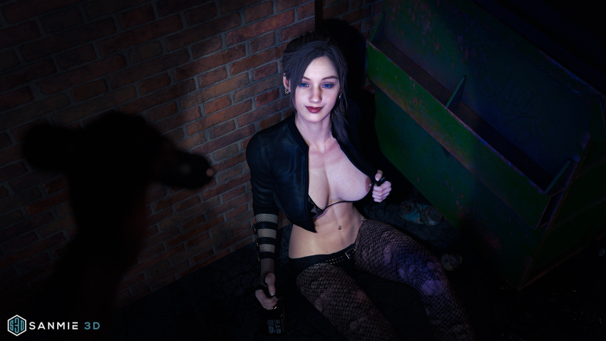 Rule 34 1boy 3d Claire Redfield Clothed Drunk Female Flashing 5173