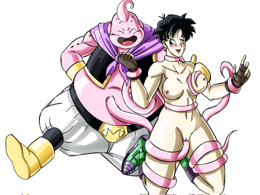 Rule 34 Breast Grab Breasts Dragon Ball Dragon Ball Z Majin Buu Naked