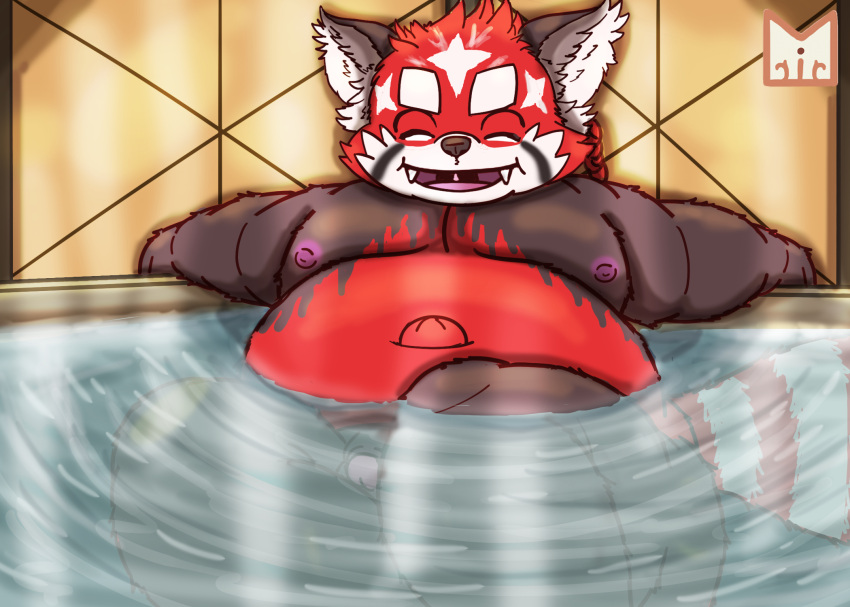 Rule 34 2021 Ailurid Anthro Balls Bathing Belly Black Body Closed 1036
