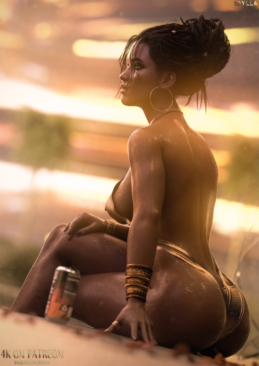 Rule 34 1girls 3d 3d Artwork Ass Beverage Can Blurry Background