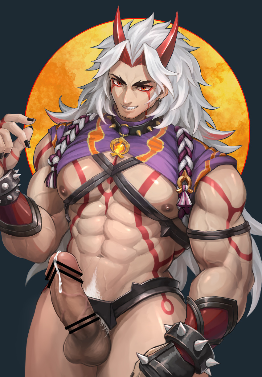 Rule 34 1boy Arataki Itto Bara Big Balls Big Penis Clothed Erect 1122