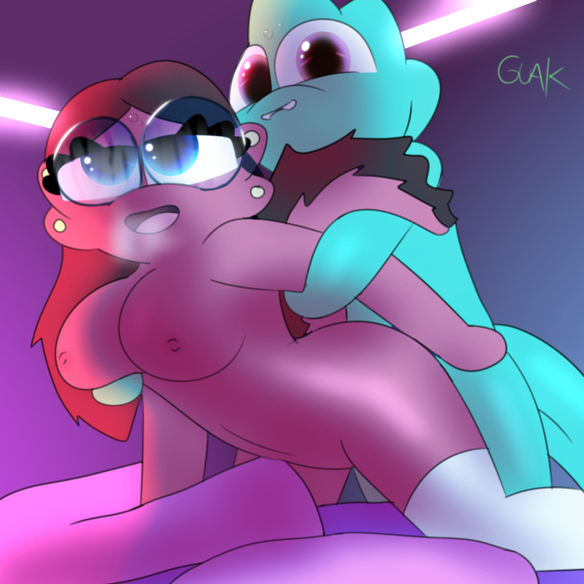Rule 34 Absurd Res Ambiguous Penetration Anthro Bed Bedroom Sex Big Breasts Big Glasses Bite