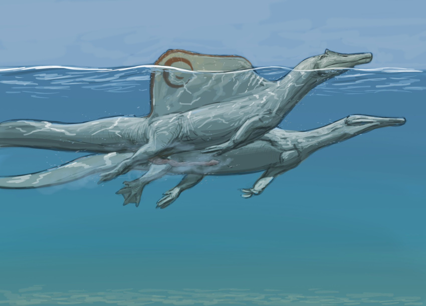 Rule 34 After Sex After Vaginal Cum Long Penis Non Human Spinosaurid