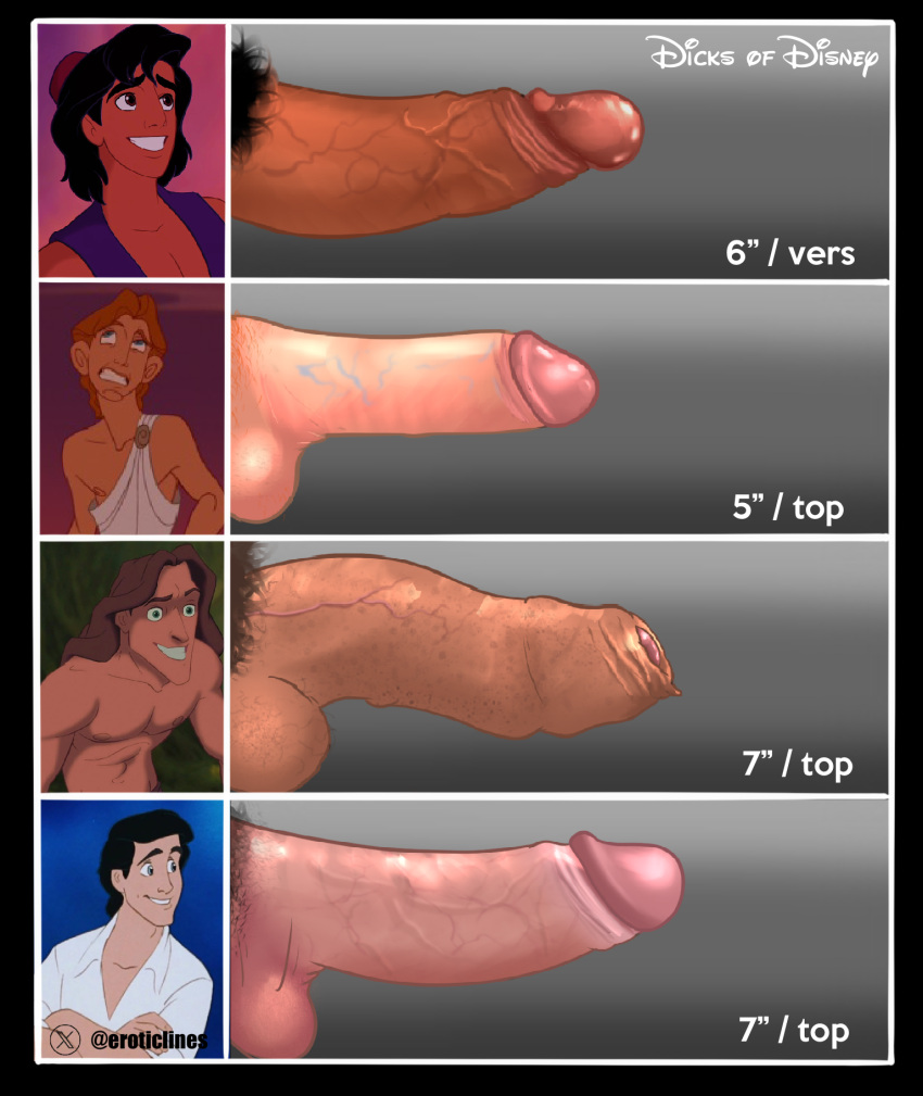 Rule 34 4boys Big Penis Chart Cock Dark Skinned Male Dick Disney 3107