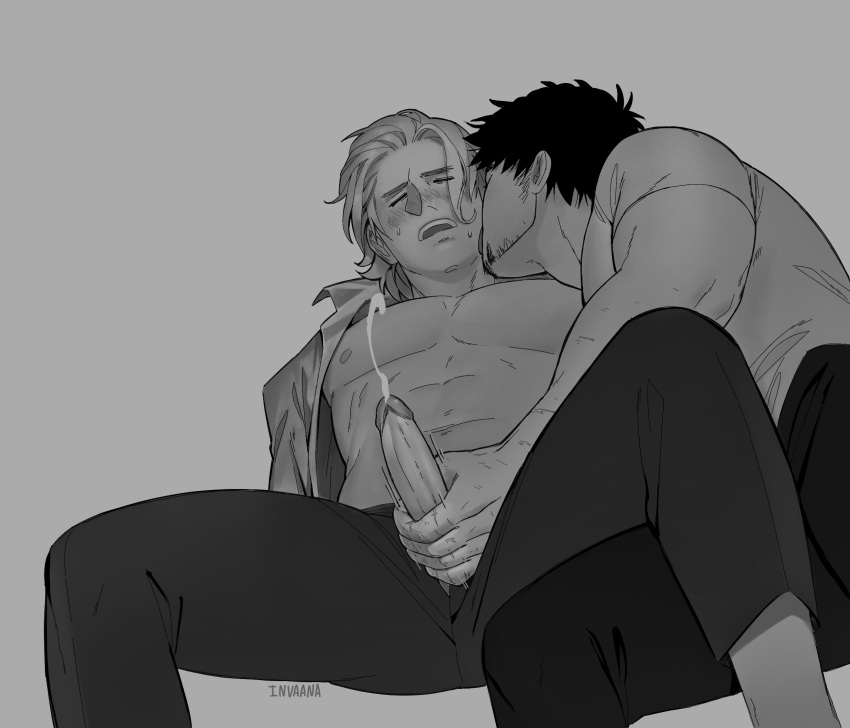 Rule 34 Black And White Closed Eyes Clothed Sex Dark Hair On Light