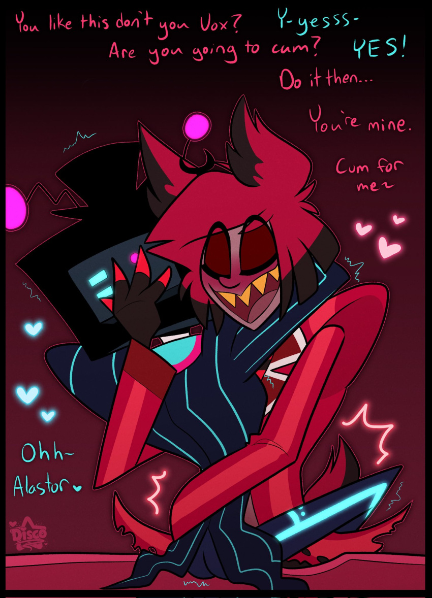 Rule 34 2boys Alastor Hazbin Hotel Anal Anal Sex Blush Closed Eyes 3237
