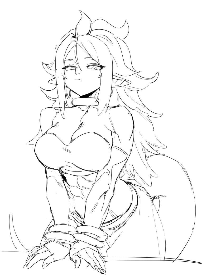 Rule 34 1girls Abs Android 21 Arabian Athletic Female Belly Button 0285