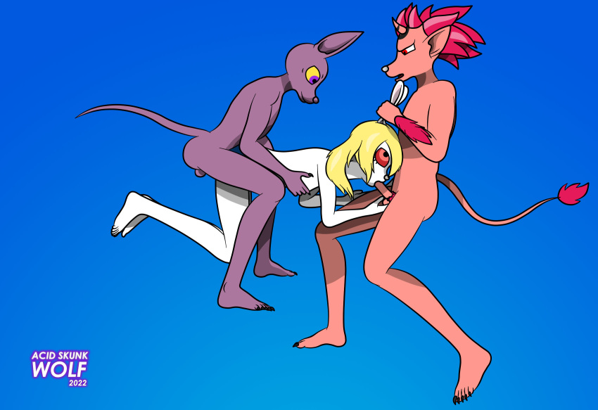Rule 34 Acidskunkwolf Ambiguous Penetration Anthro Ball Grab Balls Blowjob Caser Dragon Ball