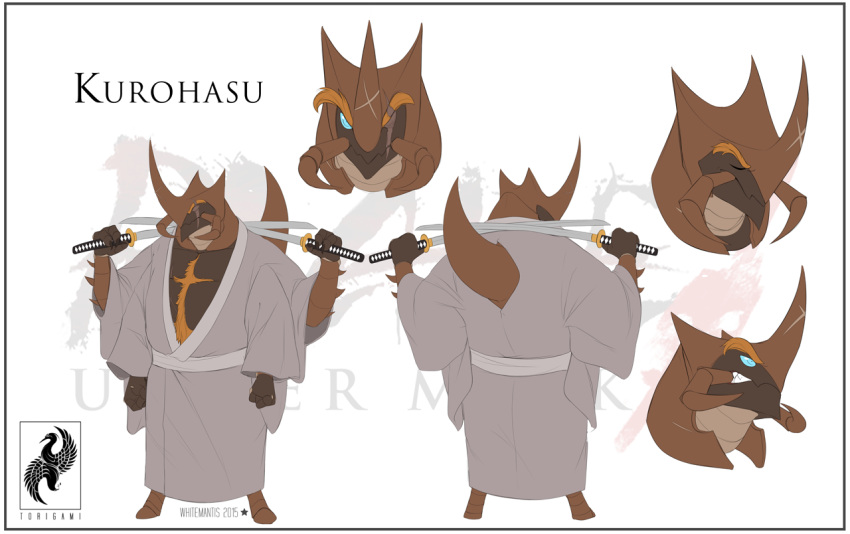 BBooru - blade under mask kurohasu male mantis reference image ...