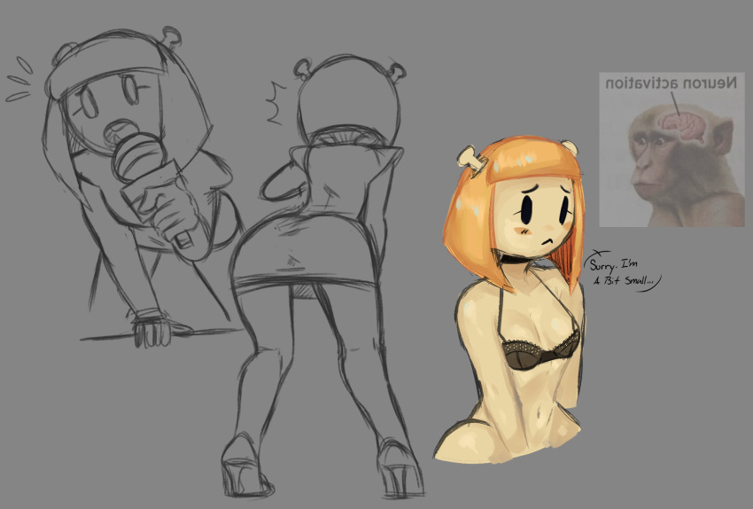 Rule 34 Alien Antennae Ass Belly Blonde Hair Bra Brialzebubbie