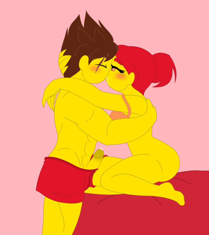 Rule 34 Bed Bra Duchess Pixal Kai Ninjago Kissing Lego Looking At 8801