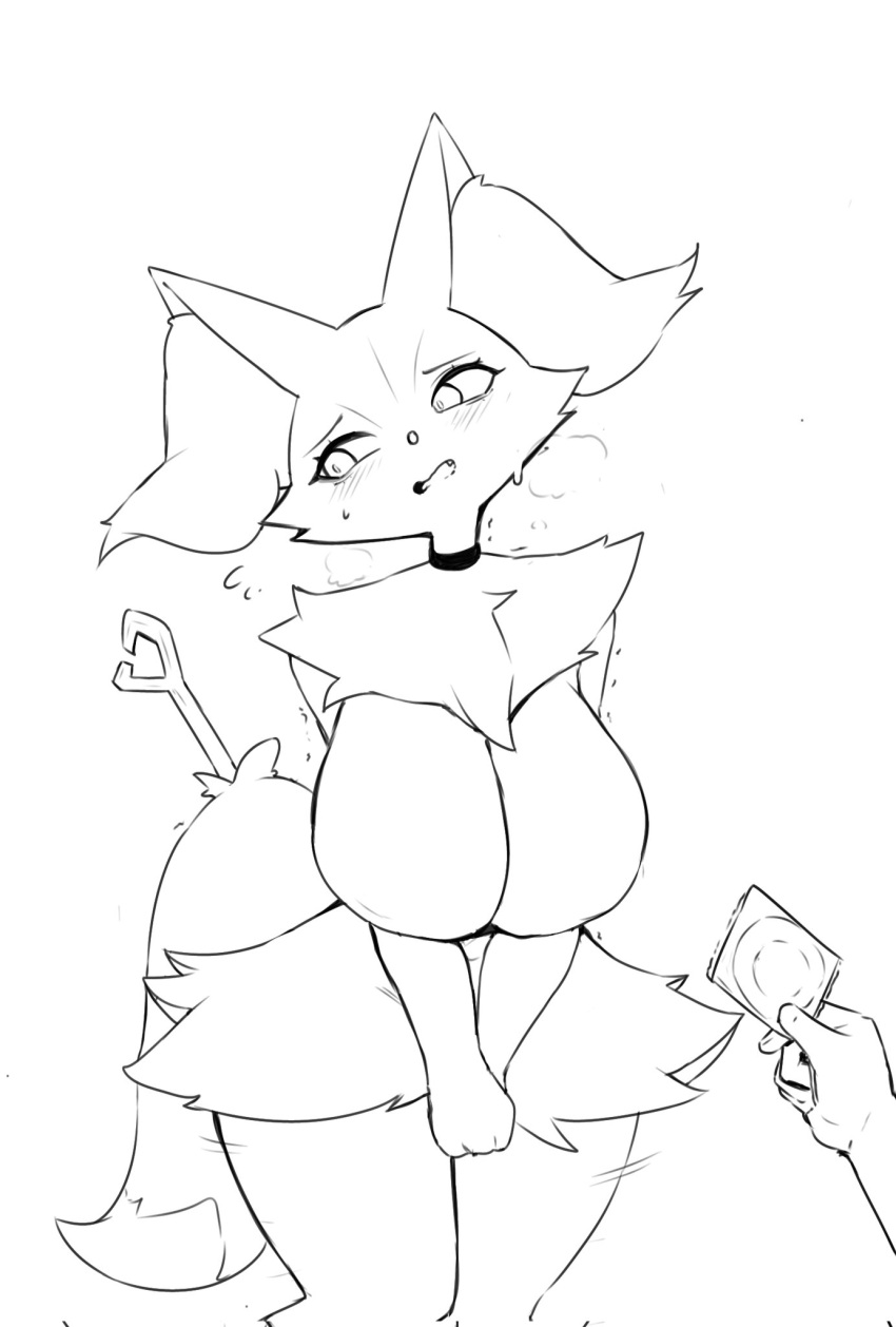 Rule 34 2023 Anthro Aroused Big Breasts Biped Blush Bodily Fluids Braixen Branch Breasts Canid