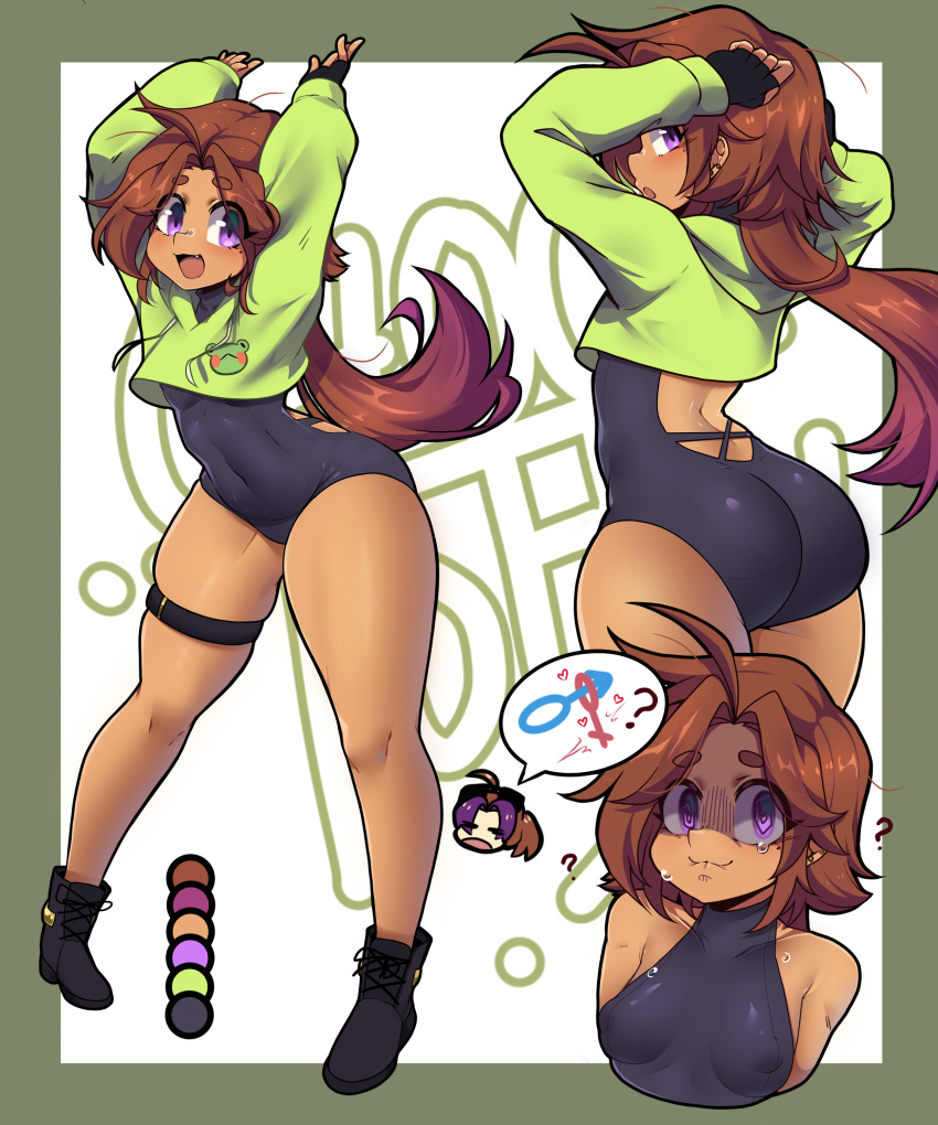 Rule 34 Brown Hair Brown Hair Female Chocotoffy Dark Skinned Female 4963