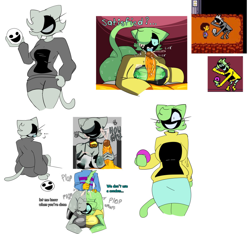 Rule 34 1boy 1girls 2d Cum Cum Inside Fapping Female Frisk Gaster 3393