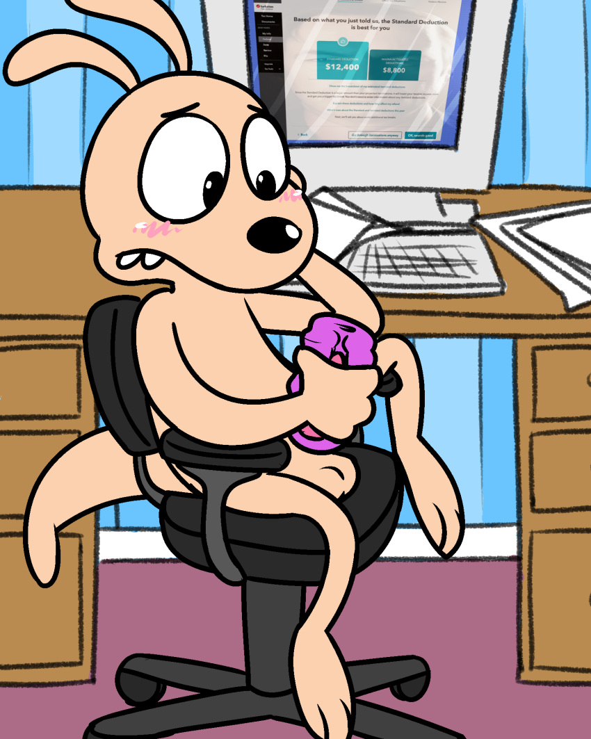 Rule 34 1boy Balls Blush Chair Furniture Genitals Hi Res Macropod 7328