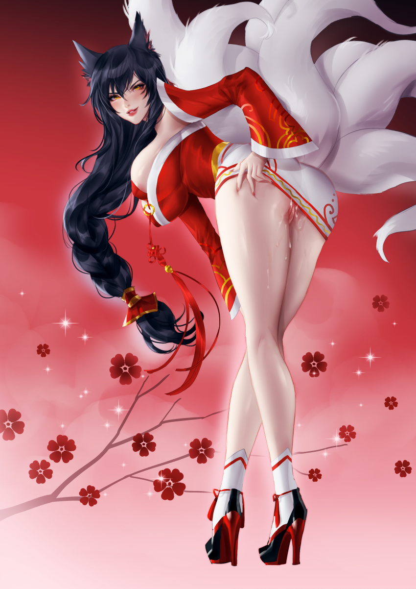 Rule 34 Ahri Fox Ears Fox Girl Heheneko League Of Legends 6680998