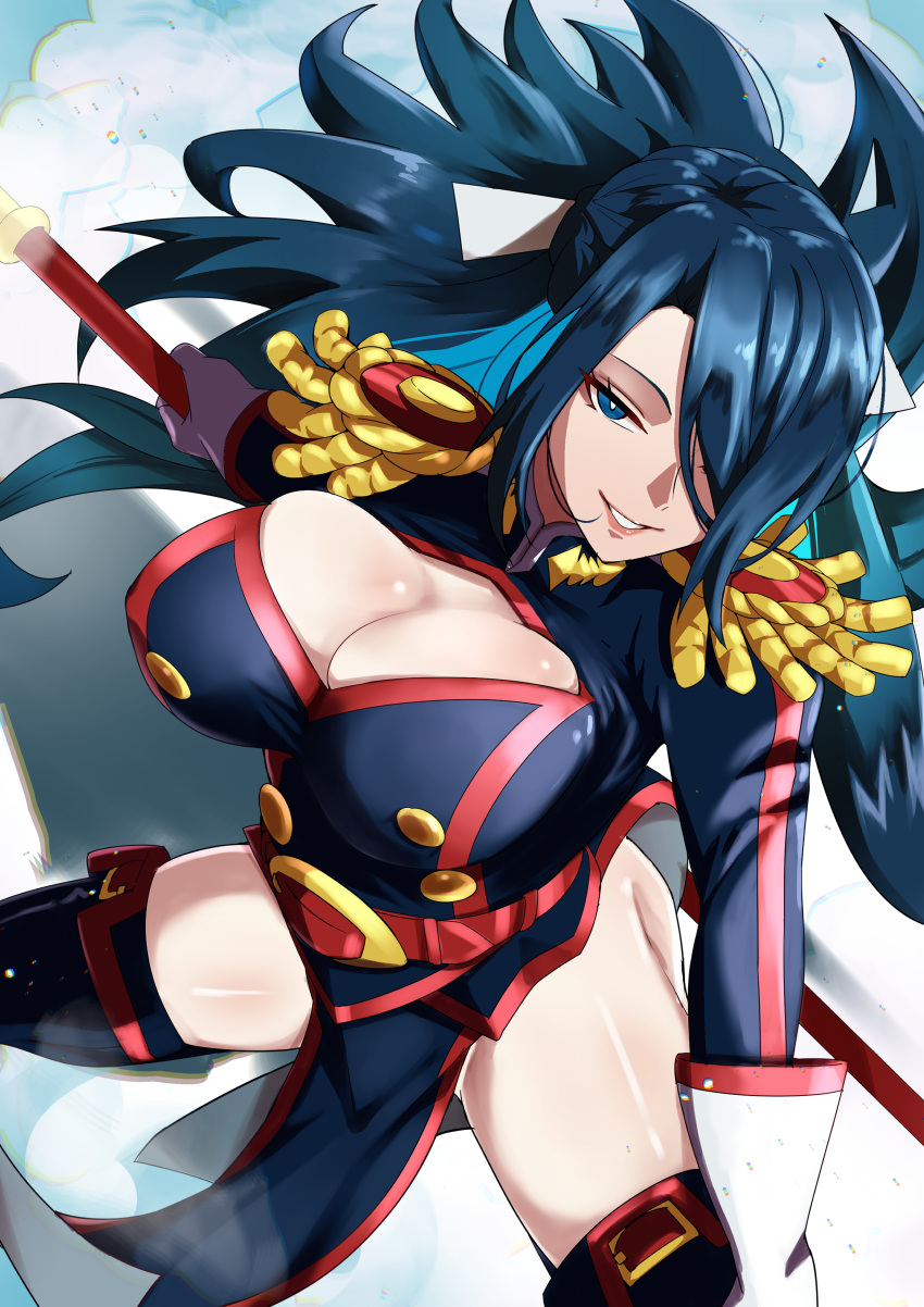 Rule 34 Anti Demon Corps Uniform Azuma Fubuki Belt Buckle Blue Eyes 2829