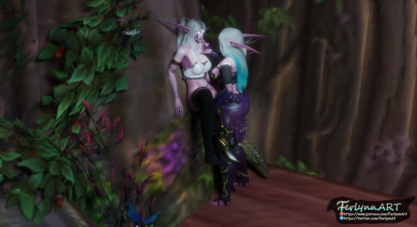 Rule 34 3d Darnassus Druid Warcraft Dryarae Female Ferlynn Futa On