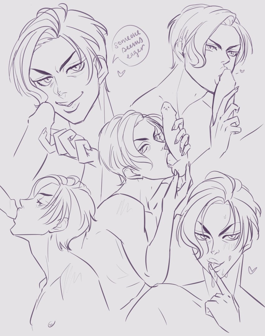 Rule 34 Blowjob Fellatio Gay Lucifer Obey Me Male Male Only Obey Me 7359