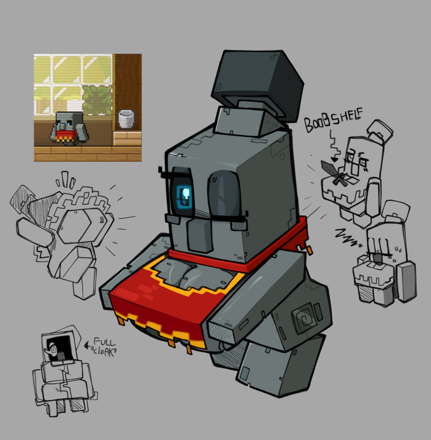 Rule 34 Freshlylemon Golem Minecraft Mineral Fauna Mineral Humanoid
