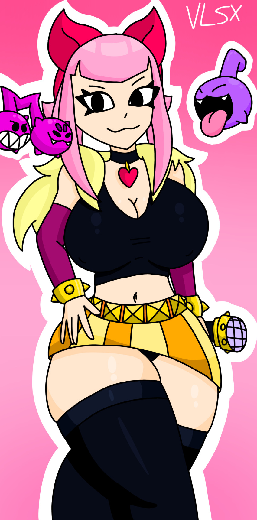 Rule 34 Breasts Breasts Female Female Only Pink Hair Thick Thighs 6006