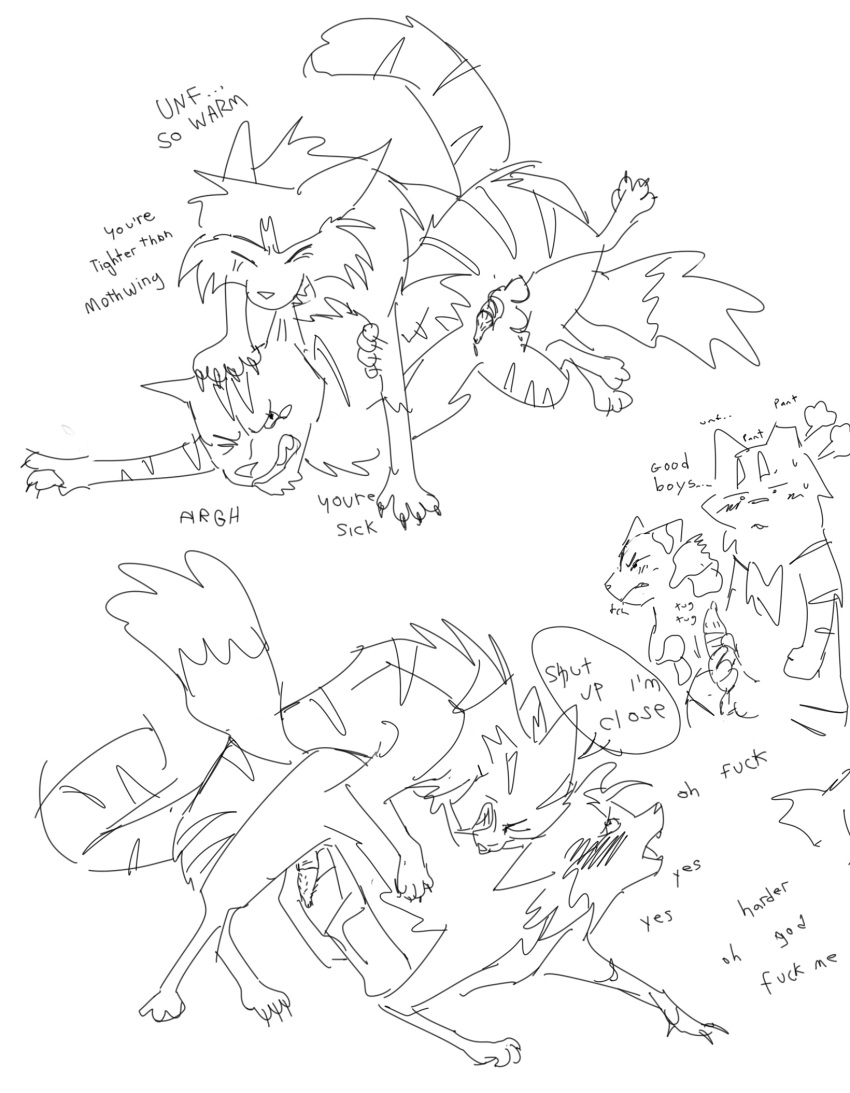Rule 34 Ambiguous Gender Anonymous Artist Bramblestar Warriors Brother Brother Penetrating
