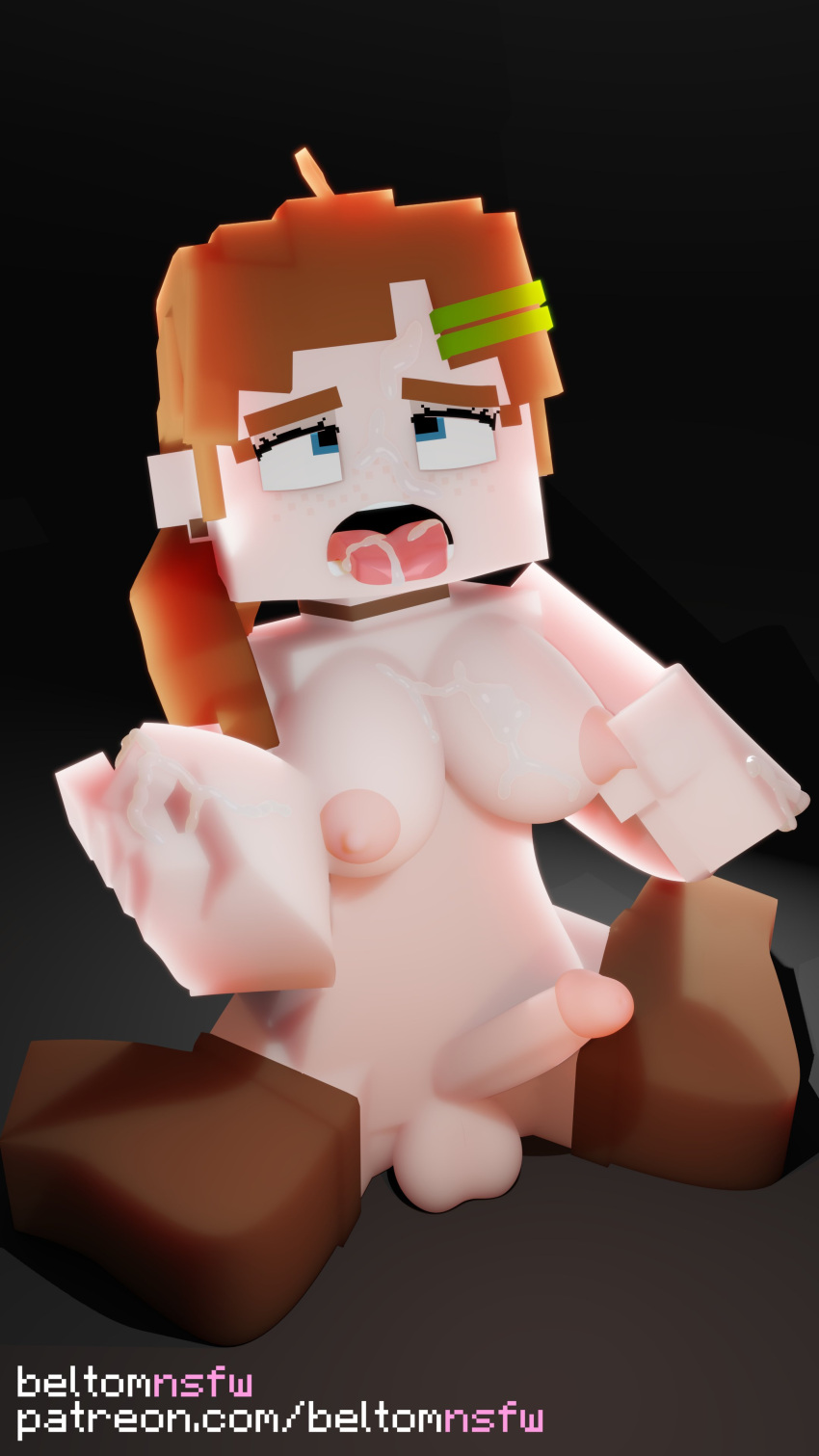 Rule 34 1futa 1girls 3d Ahe Gao Beltomnsfw Blue Eyes Breasts Brown