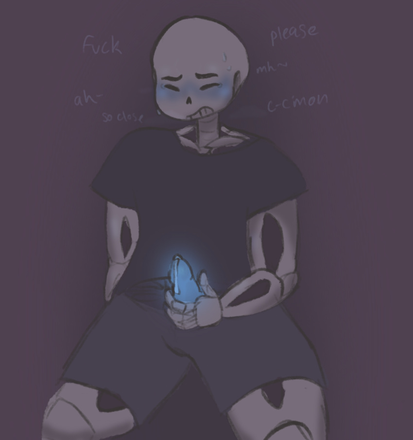 Rule 34 1boy 2d Animated Skeleton Blue Blush Blue Penis Blush 2480