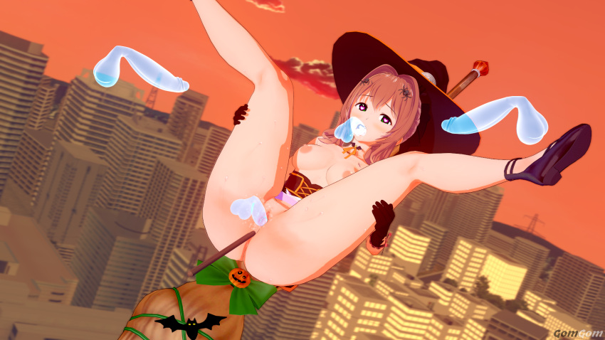 Rule 34 1girls 3d Blowjob Broom Brown Hair City Disembodied Penis Doki Doki Literature Club