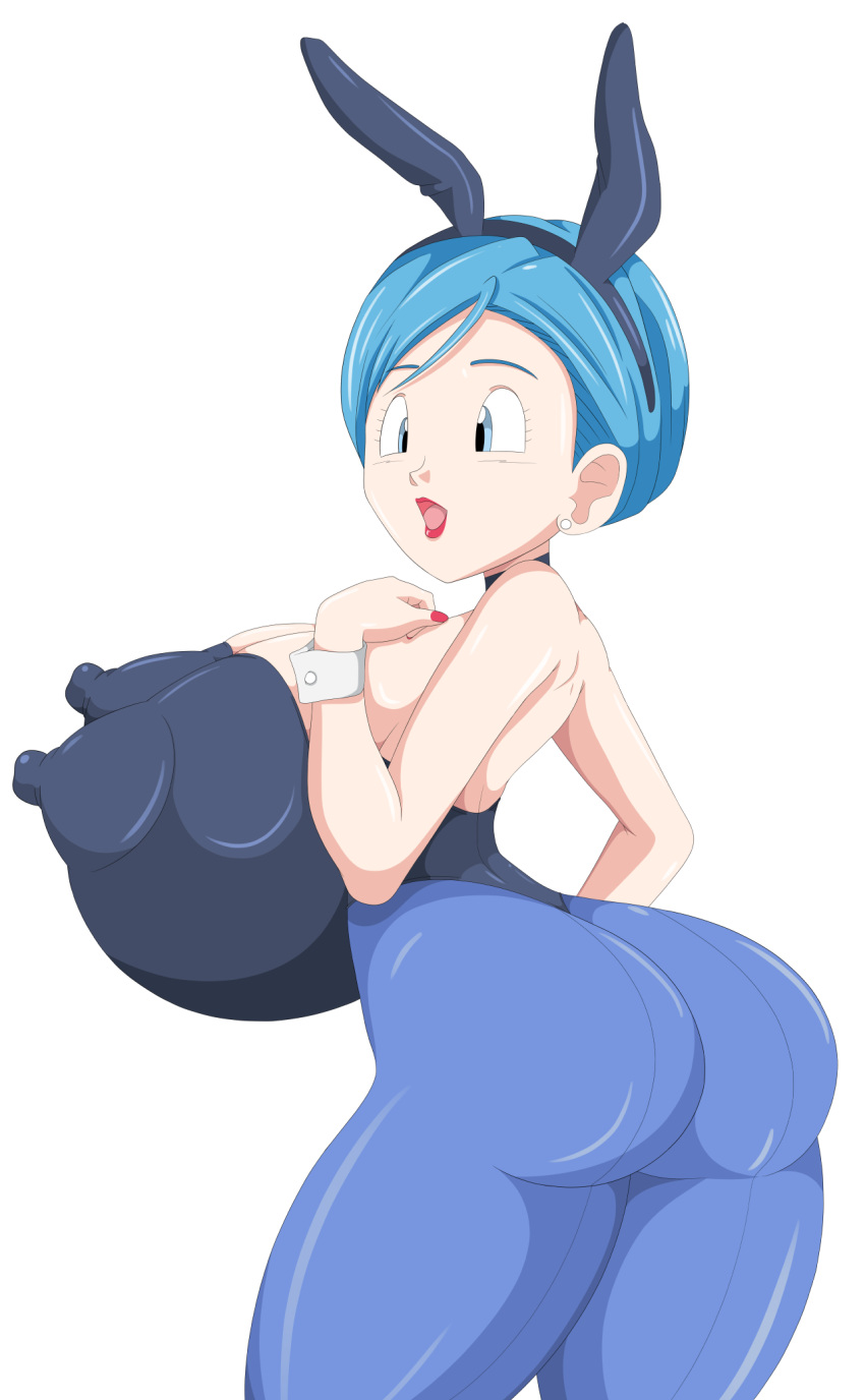 Rule 34 Blue Eyes Blue Hair Bulma Bunny Bulma Briefs Bunny Ears 5015