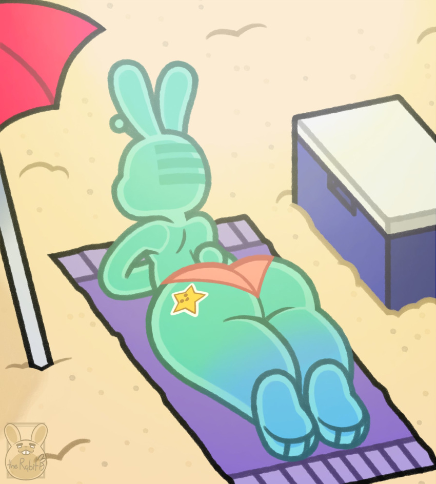 Rule 34 Al 3 Alien Anthro Ass Ass Back Beach Big Ass Big Butt Bubble Butt Lying Lying On