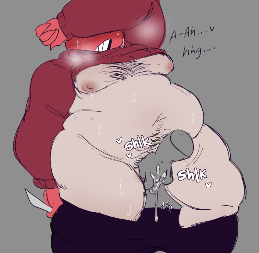 Rule 34 Anonymous Blush Bob Velseb Chest Hair Covering Face Covering